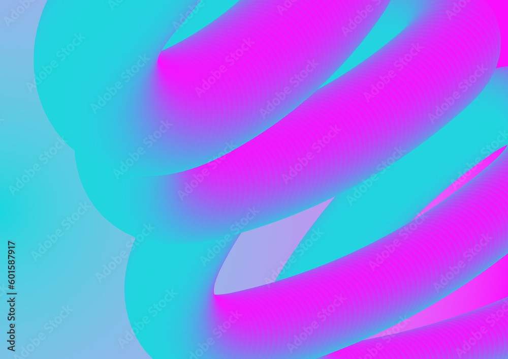 Gradient curved line effect background. Colorful shiny wave with lines ...