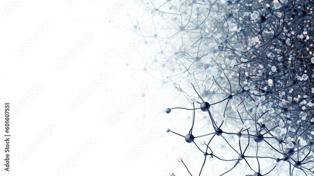 Interconnected nodes representing neurons in an artificial neural ...