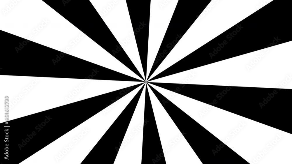 stripes sunburst rotating cartoon motion background. Screen mode for ...