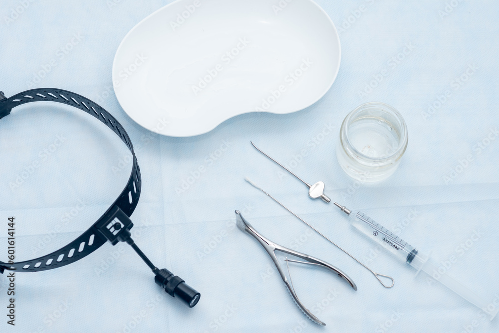 Medical inventory, medical instruments, otolaryngologist, hospital ...