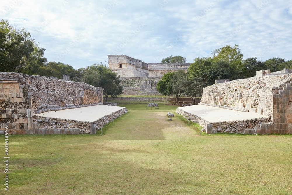 The Mayan ruins of Uxmal in Yucatan, Mexico, is one of Mesoamerica's ...
