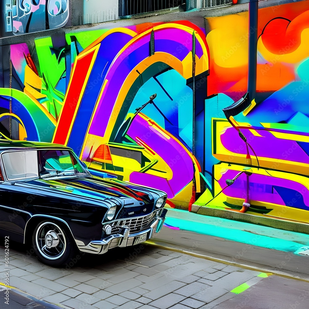 30 Neon Graffiti: A bold and edgy background featuring neon graffiti in ...