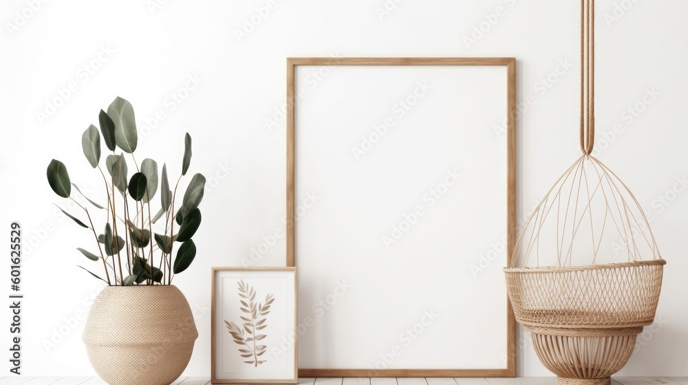 Contemporary Interior Design Background. Modern Poster Mockup ...
