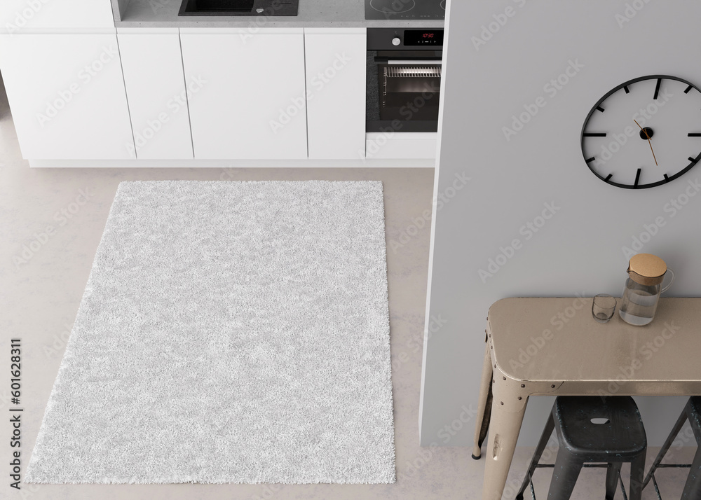 Modern Carpet Top View