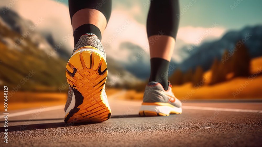 Running towards Success: Start of Runner with Goal in Mind. created ...