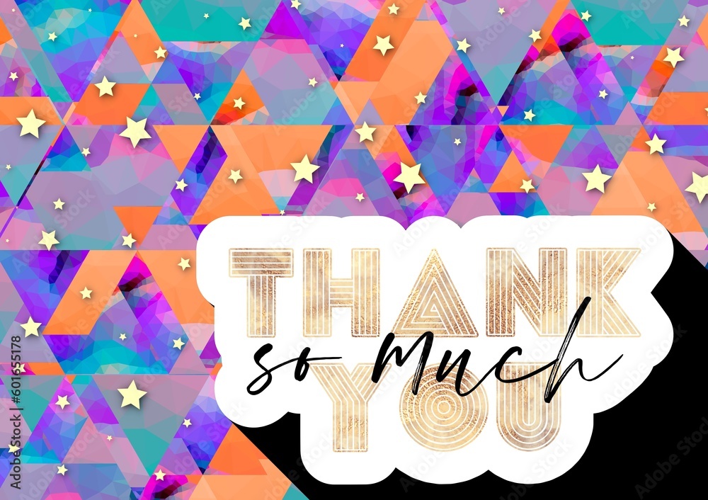 Thank You So Much Card. Hand Written Lettering for Title, Heading ...