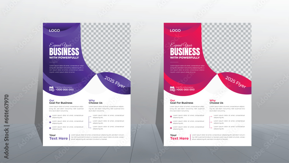 Modern Graphic design layout with gradient modern Flyer, brochure ...