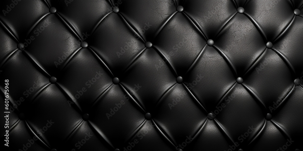 Black leather capitone background texture Stock Illustration | Adobe Stock