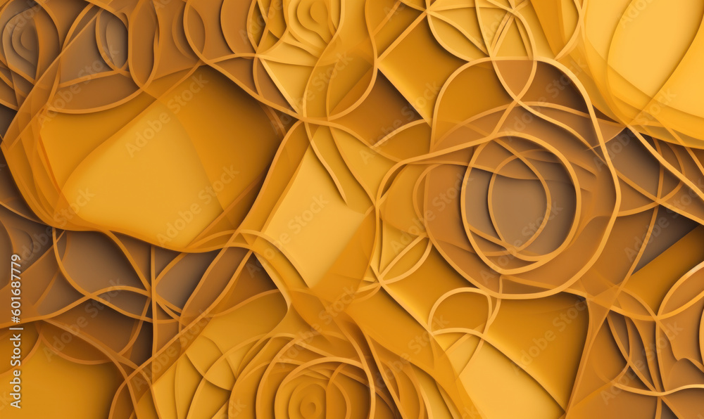 ochre color Penrose tile or tessellation as a background or wallpaper ...