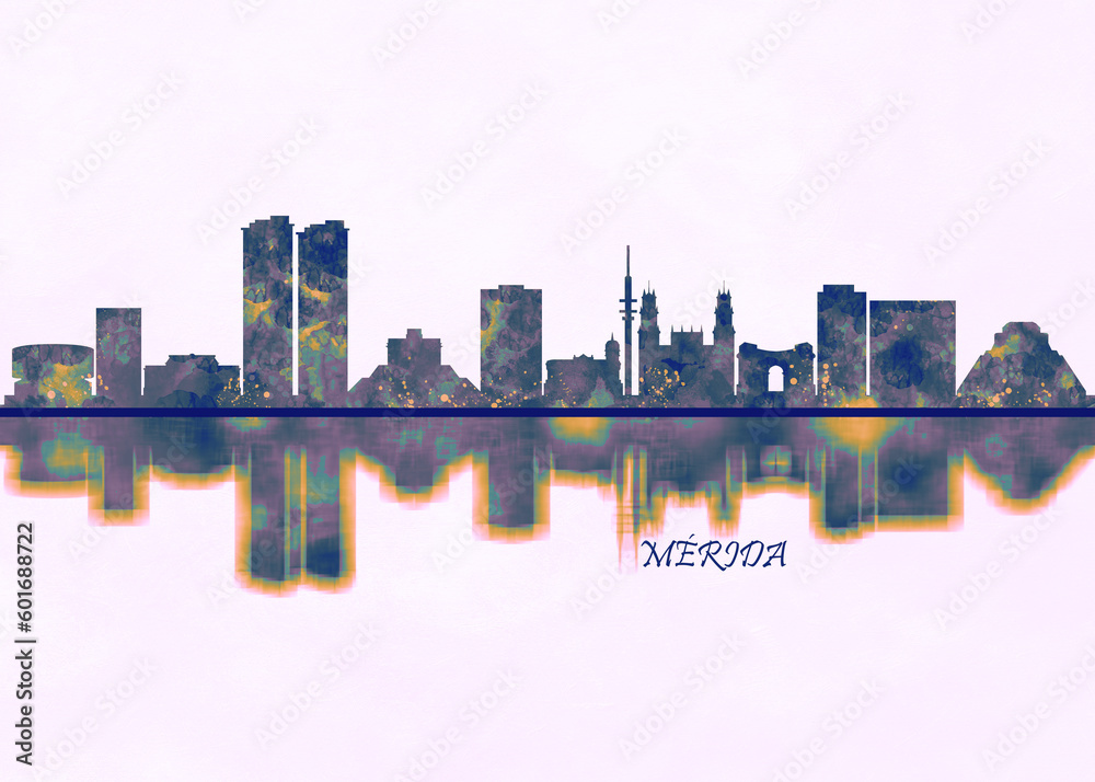 Merida Skyline. Cityscape Skyscraper Buildings Landscape City ...