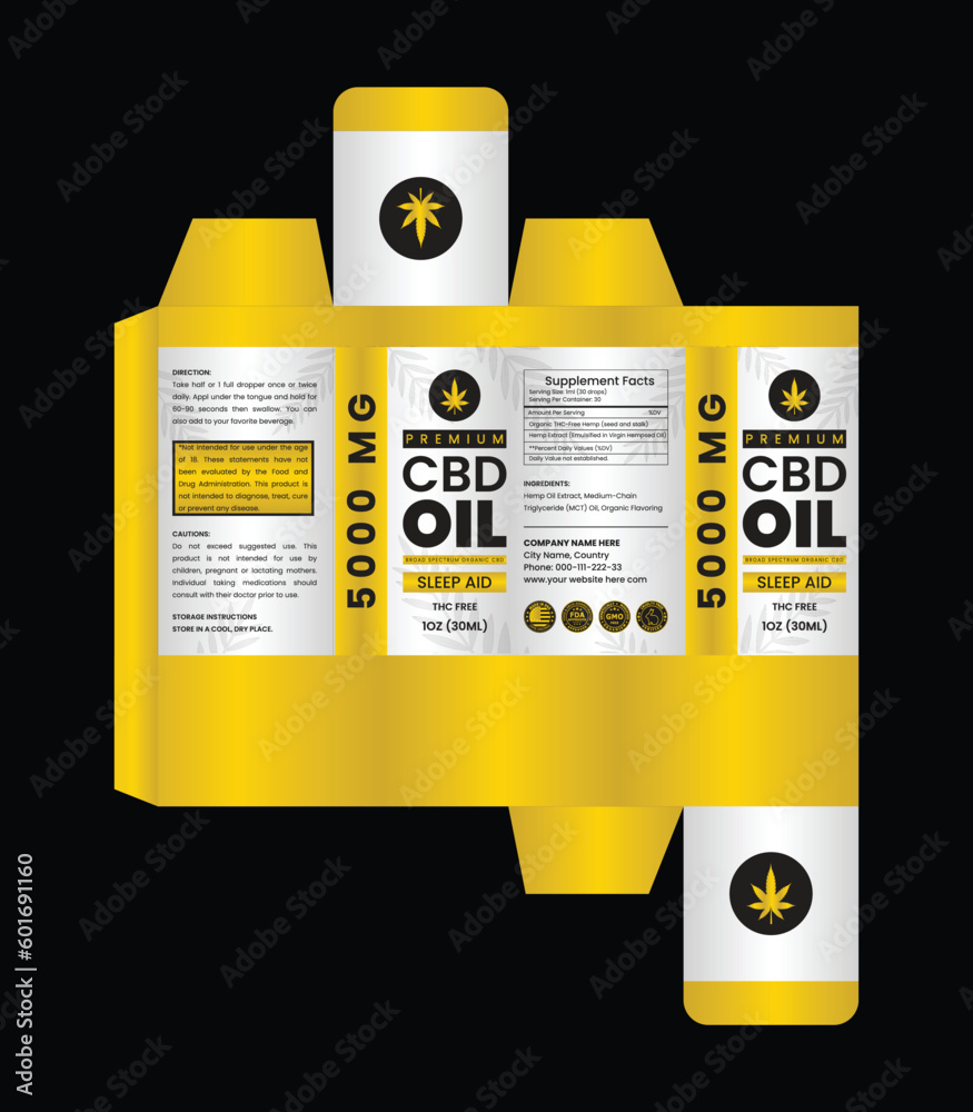 CBD Box design template for CBD label design, Product Packaging Design ... CBD Box design template for CBD label design, Product Packaging Design ...