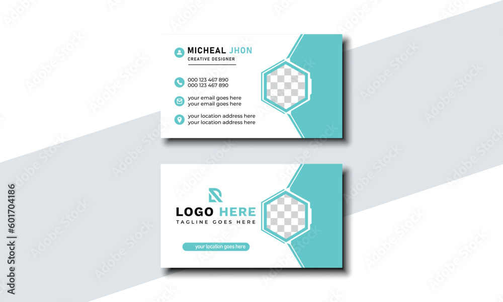 Creative and professional modern business card design. Attractive ...