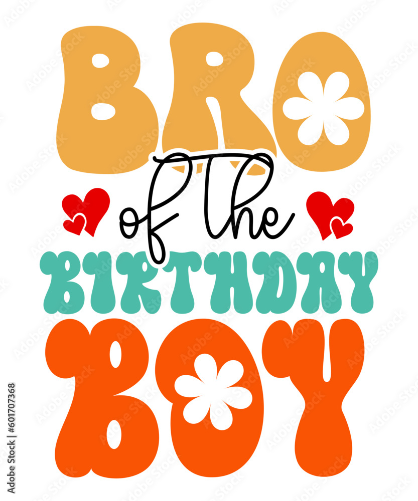 Retro Birthday Svg Bundle Colored Birthday Svg Birthday Quotes Svg