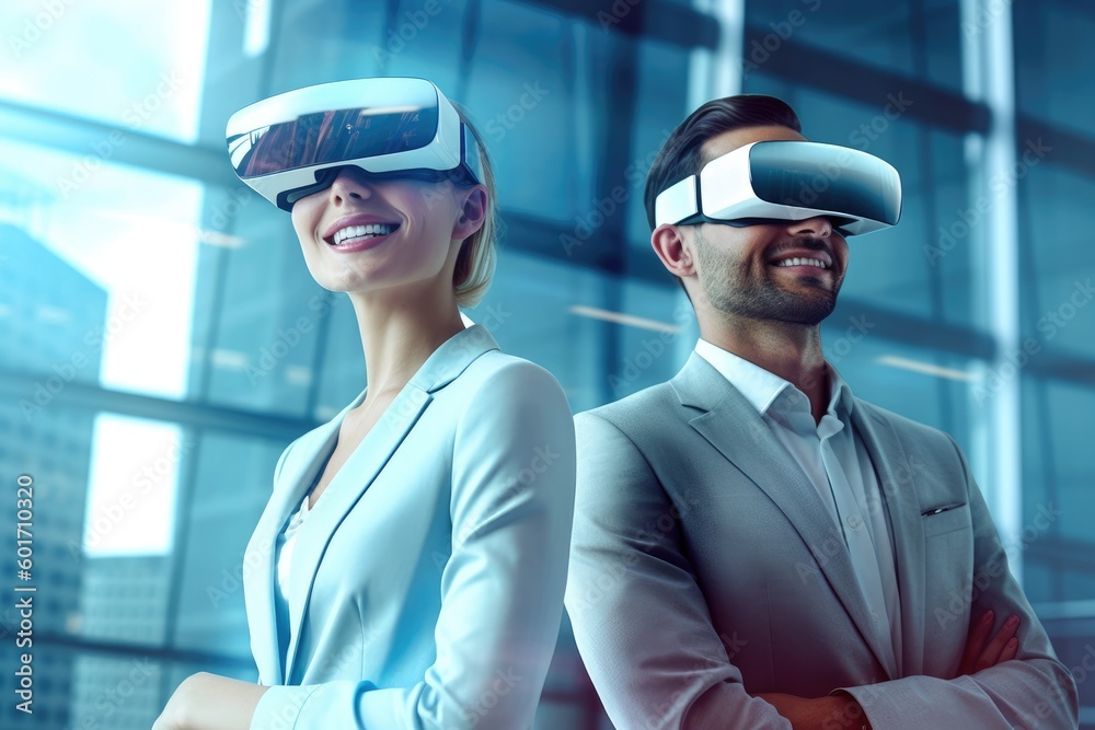 Futuristic vision of using VR AR immersive technology in business ... Futuristic vision of using VR AR immersive technology in business ...