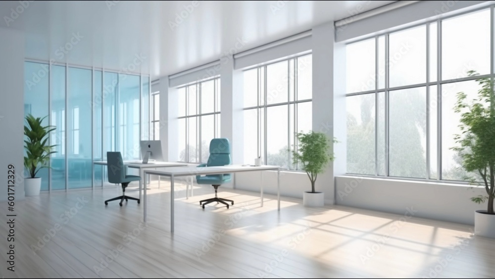 Open space office room, conference room, office room, office with ...