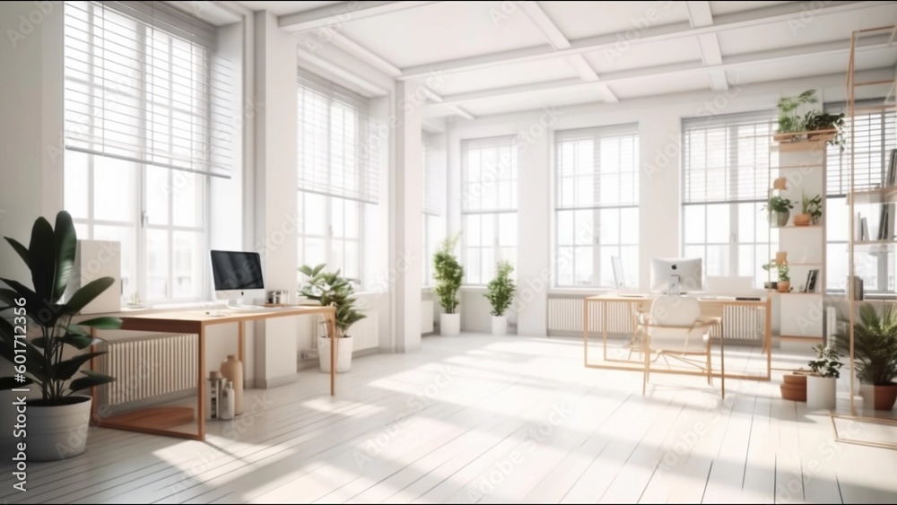 Open space office room, conference room, office room, office with ...