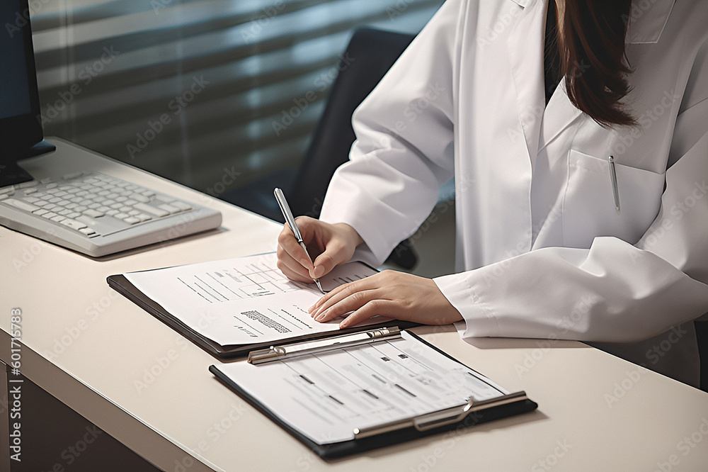 Doctor analysis medical processsing patient , virtual screen ...