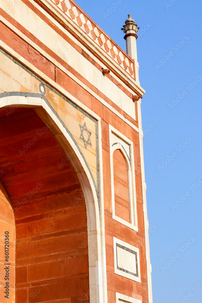 side view of Humayun's tomb of Mughal Emperor Humayun designed by ...