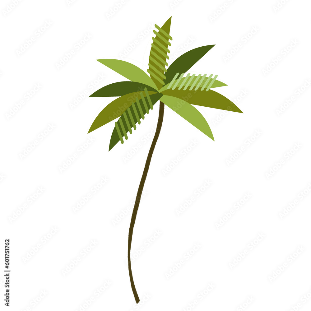 Palmier design décoration png fond transparent Stock Illustration ...