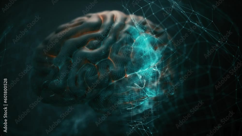 The concept of artificial intelligence of neural networks in the form ...