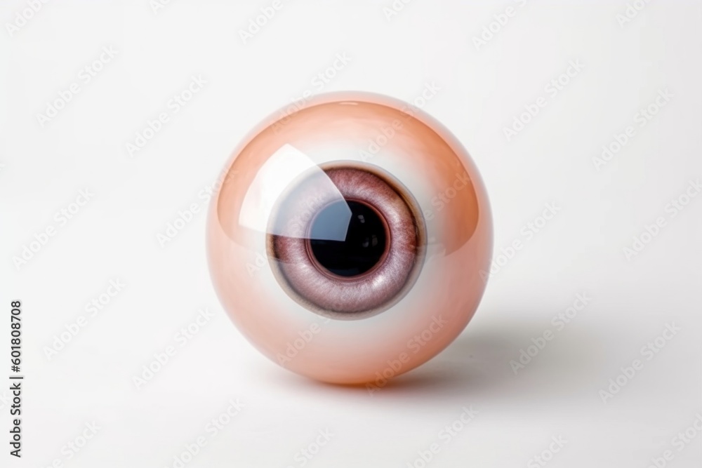 Realistic human eyeball with a glossy finish and detailed iris ...