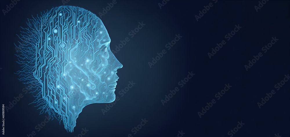 Digital human face AI, Artificial intelligence. Ai digital face ...