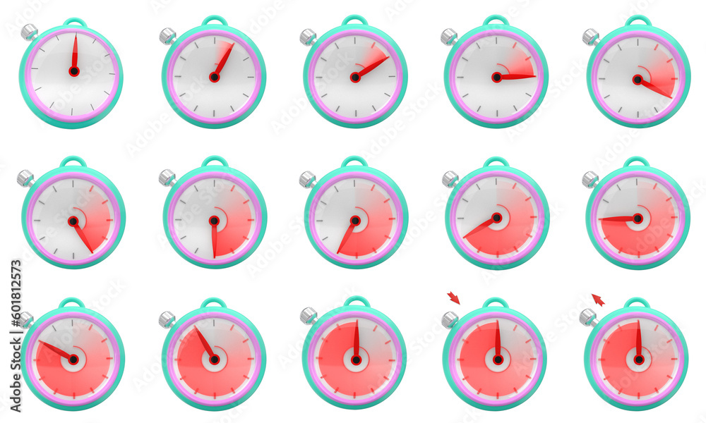 Alarm Clock / Clock / Watchtime / Timer with markers of time / period ...