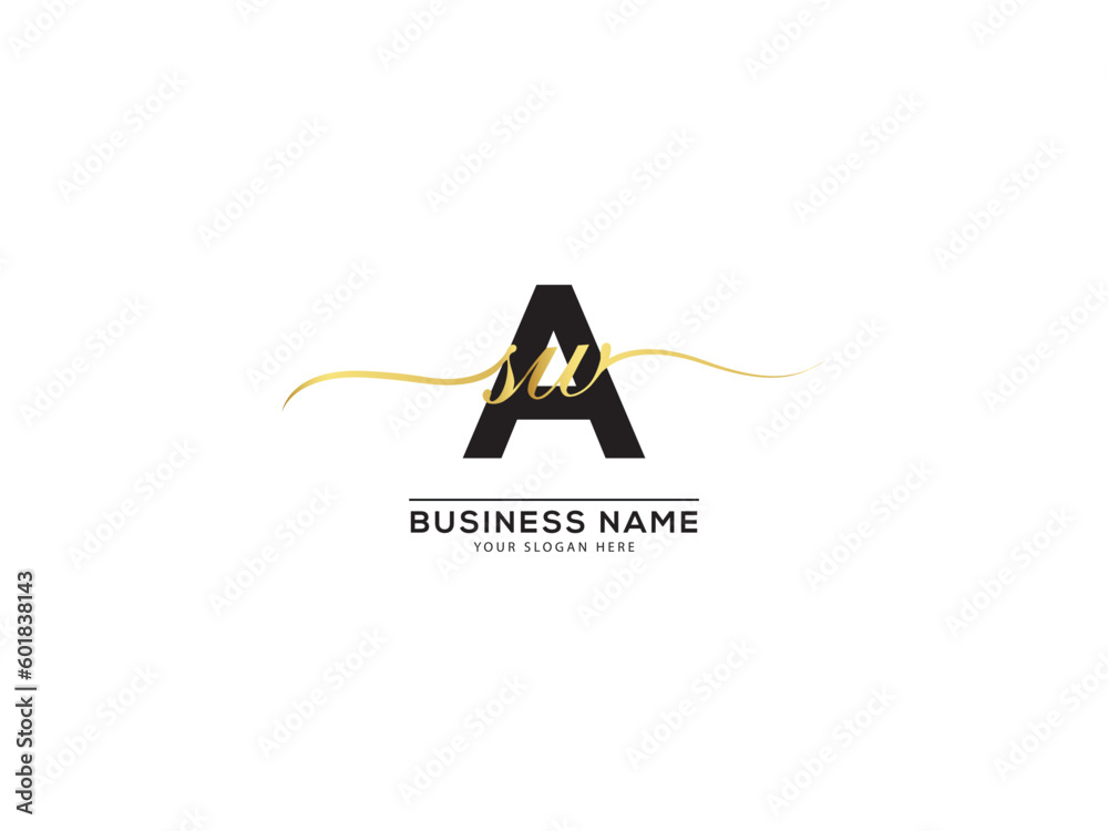 Typography ASW Signature Logo, Creative asw saw Business Logo Icon ...