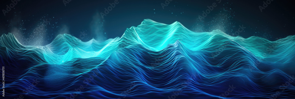 abstract blue energy wave background, technology light, wallpaper of ...