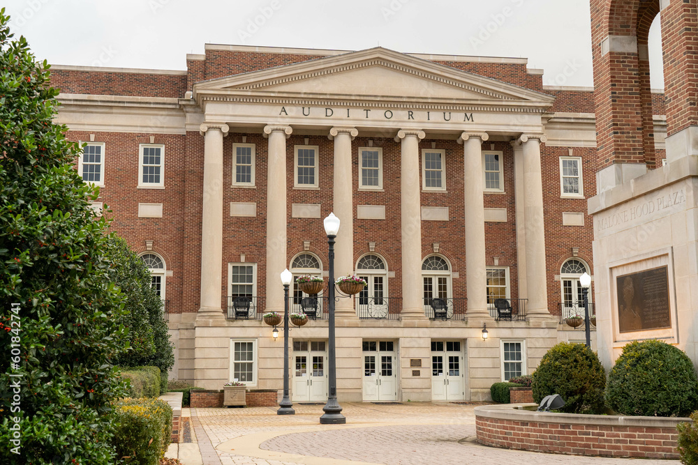Historic Foster Auditorium on the campus of The University of Alabama ...