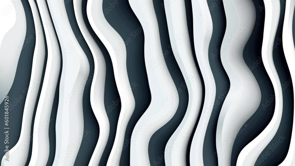 Abstract liquid motion video background, colored layered forms ...