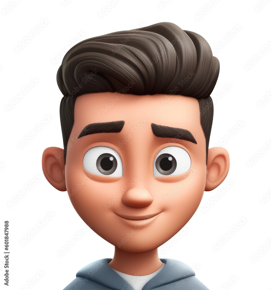 Emoji boy on transparent background. PNG, ai Stock Illustration | Adobe ...
