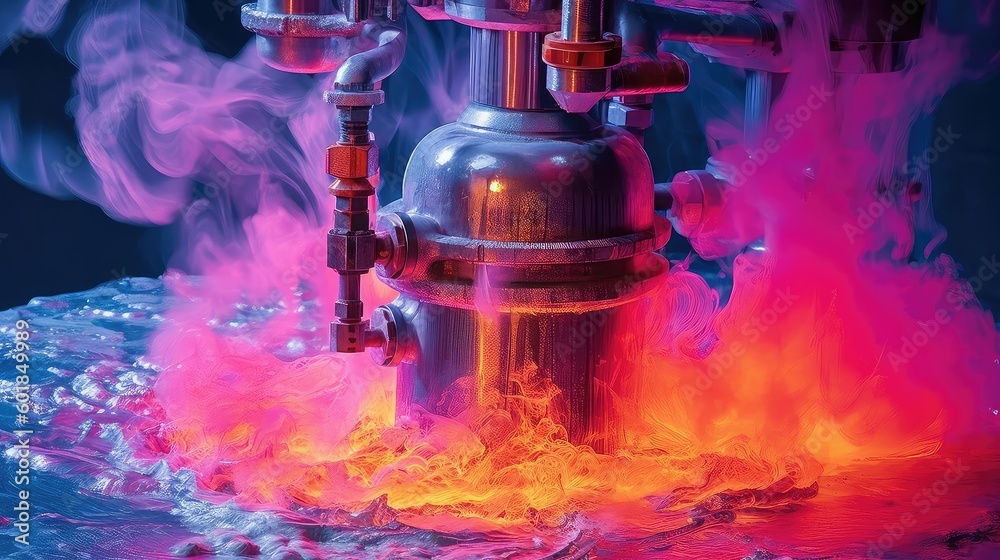 Iron melting plant, degassing and galvanizing aluminum with a close ...