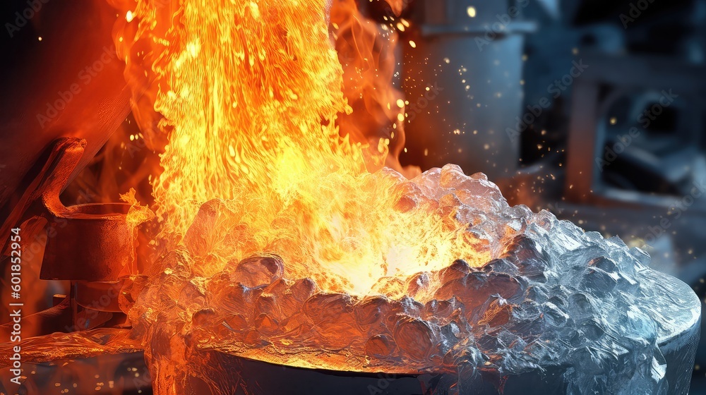 Galvanizing aluminum and Degassing, melting aluminum, liquid mercury ...