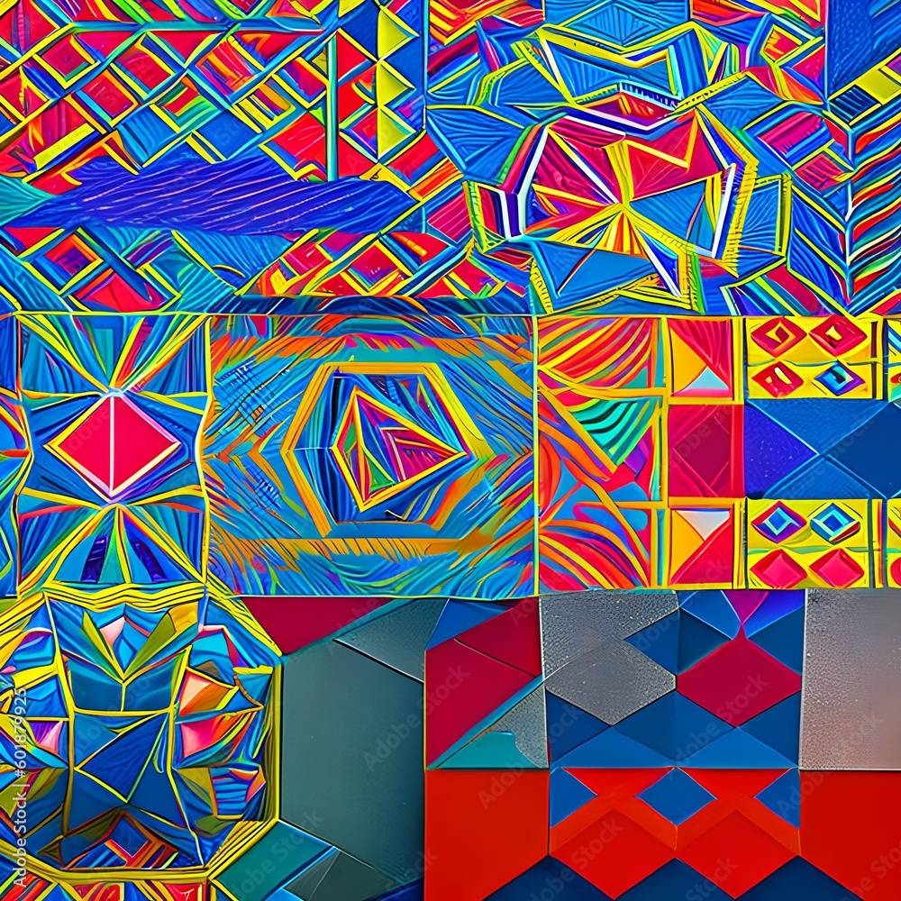 131 Geometric Shapes: A modern and geometric background featuring ...