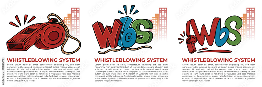 Whistleblowing System Vector Illustration Stock Vector | Adobe Stock