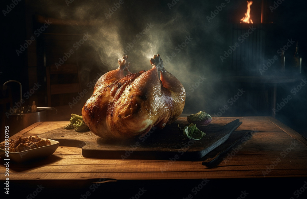 glorious Chicken, generative ai Stock Illustration | Adobe Stock