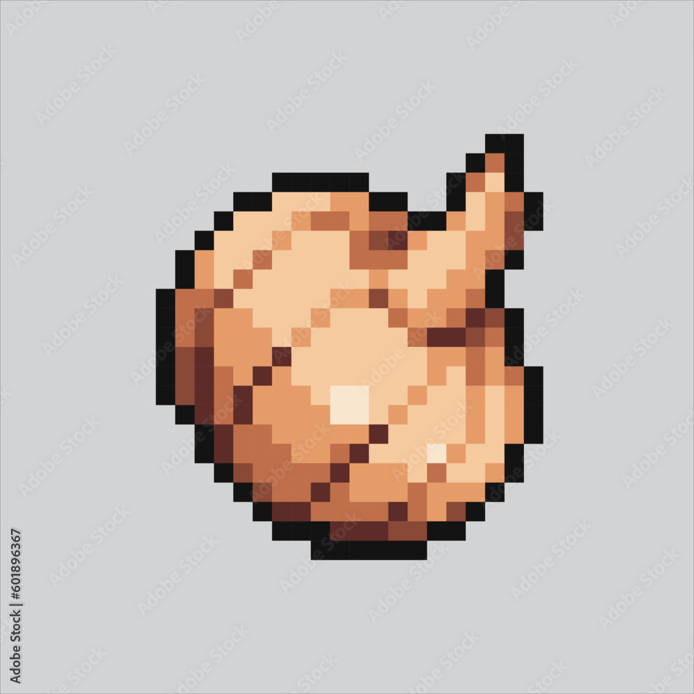 Vektorová grafika „pixel art garlic onion. Onion Garlic vegetables ...