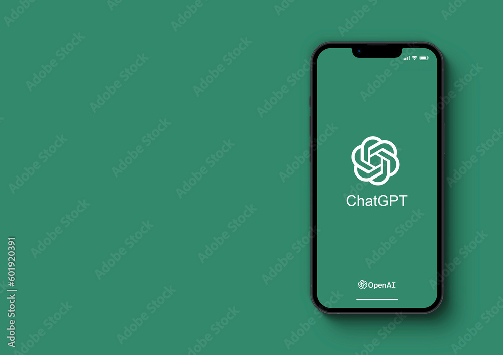 ChatGPT artificial intelligence chatbot app on the smartphone iPhone ...