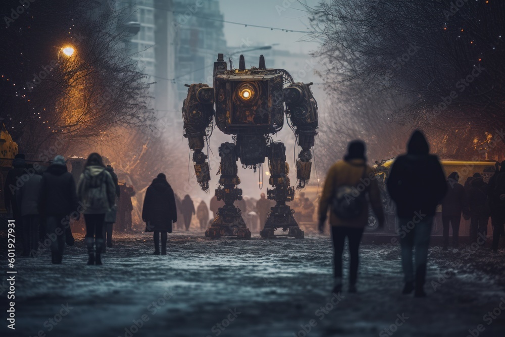 Glimpse into Future: High-Tech Dystopia with Post-Apocalyptic ...