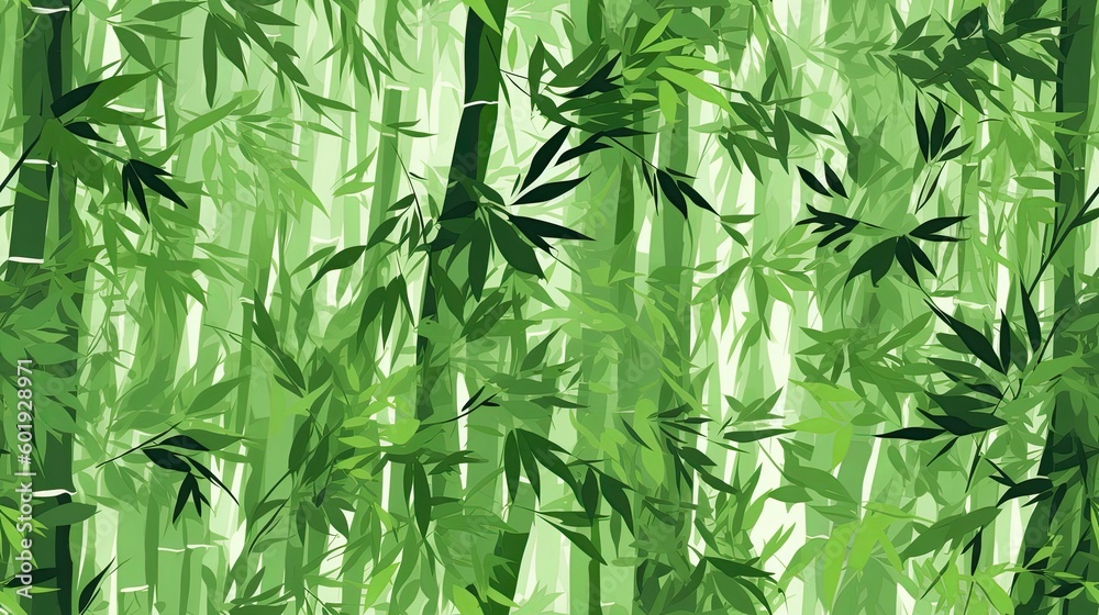 seamless texture of a dense bamboo forest green and tranquil background ...