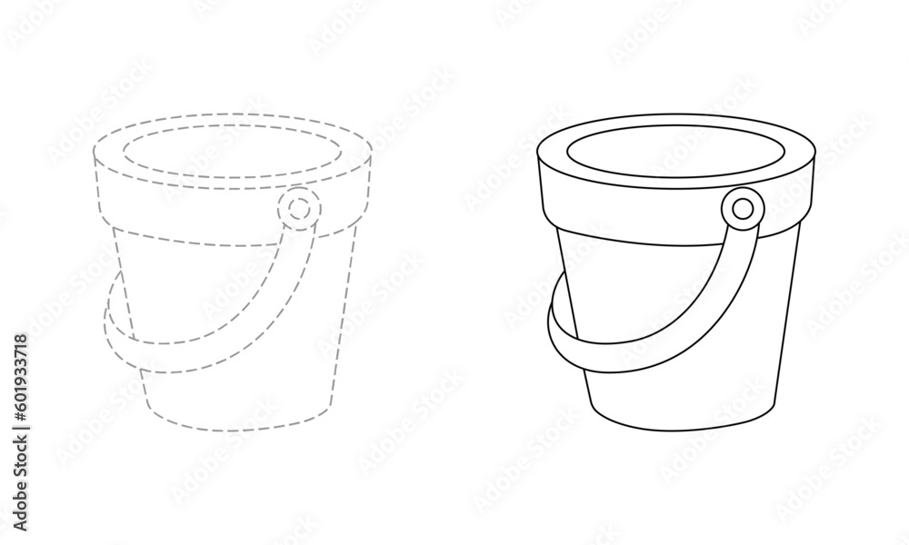 Vetor de Tracing lines for toddlers. Handwriting practice sheet ...