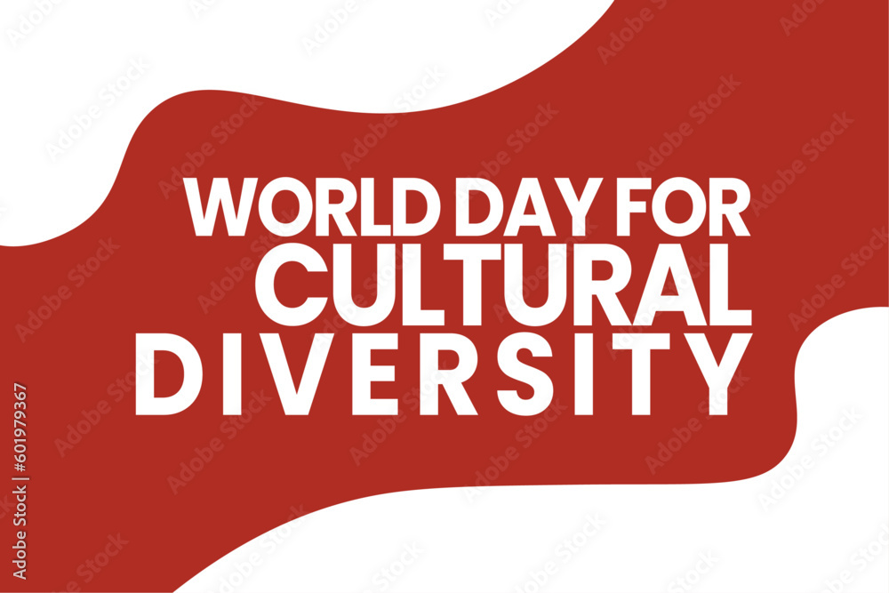 World Day for Cultural Diversity lettering with hands of people of ...