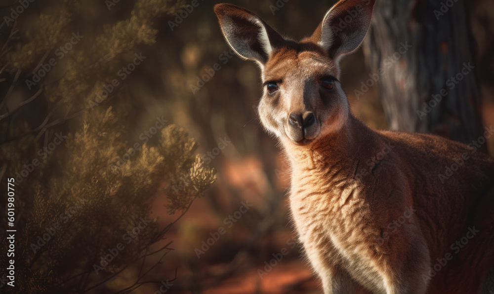 Outback Majesty: Photo of kangaroo, captured in a classic Australian ...