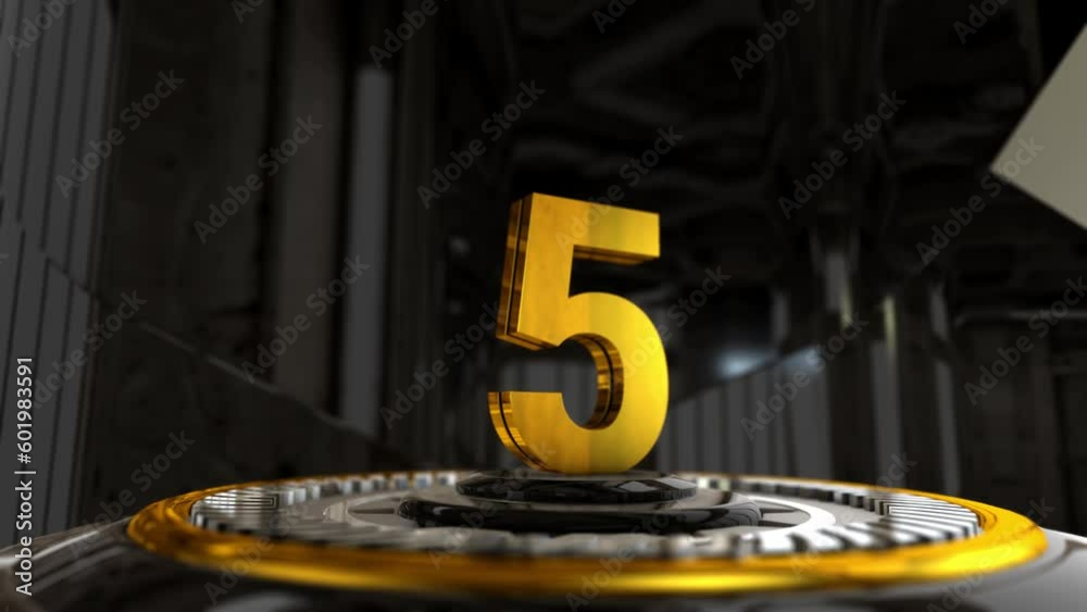 number 5 Top 10 countdown 4k for YouTube videos count numbers with ...