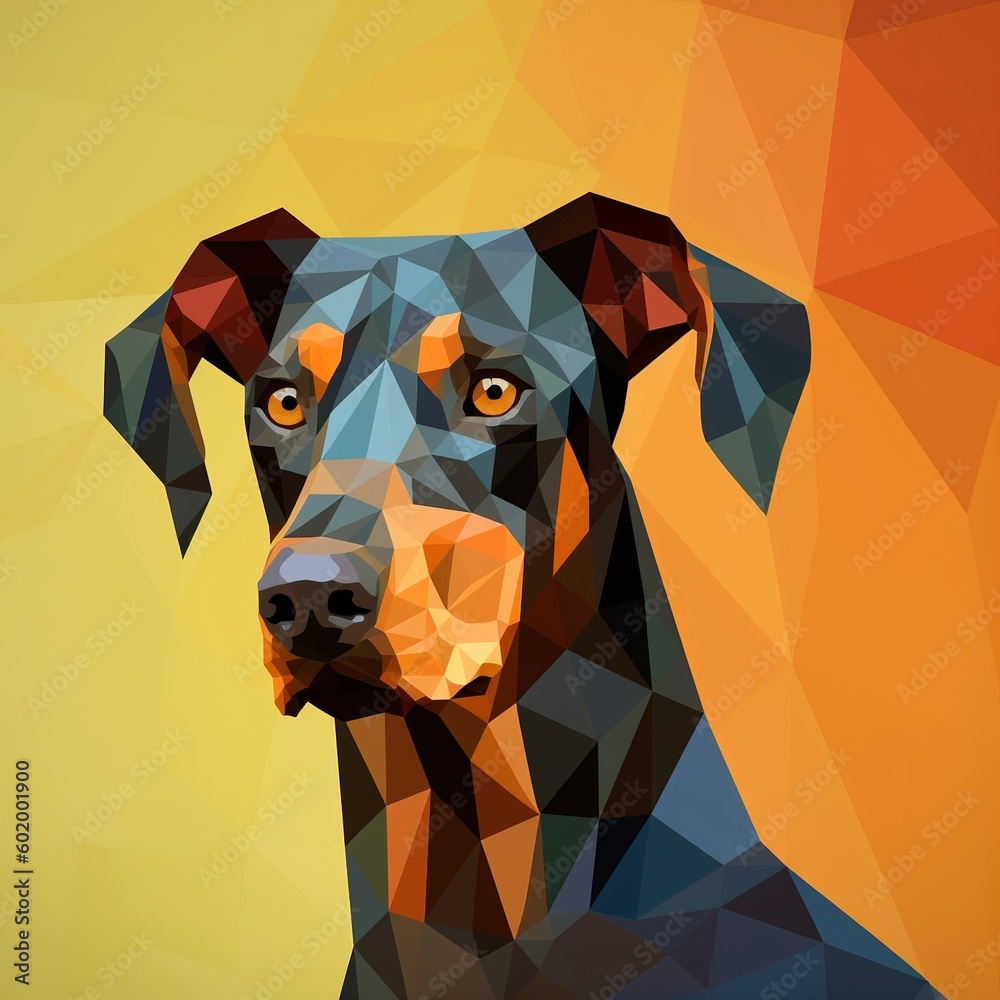 Dog head illustration, generative ai Stock Illustration | Adobe Stock