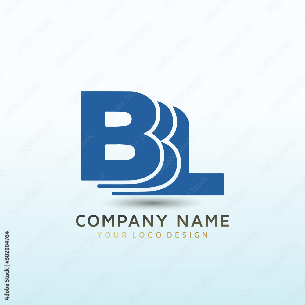 freight broker rucking company letter BBL logo Stock Vector | Adobe Stock