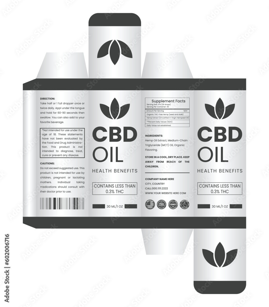 CBD Box design template for CBD label design, Product Packaging Design ... CBD Box design template for CBD label design, Product Packaging Design ...