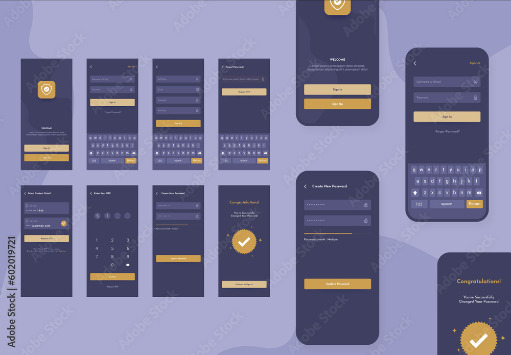 Sign Up, Sign In and Forgot Password, Mobile App Screens. Colorful ... Sign Up, Sign In and Forgot Password, Mobile App Screens. Colorful ...