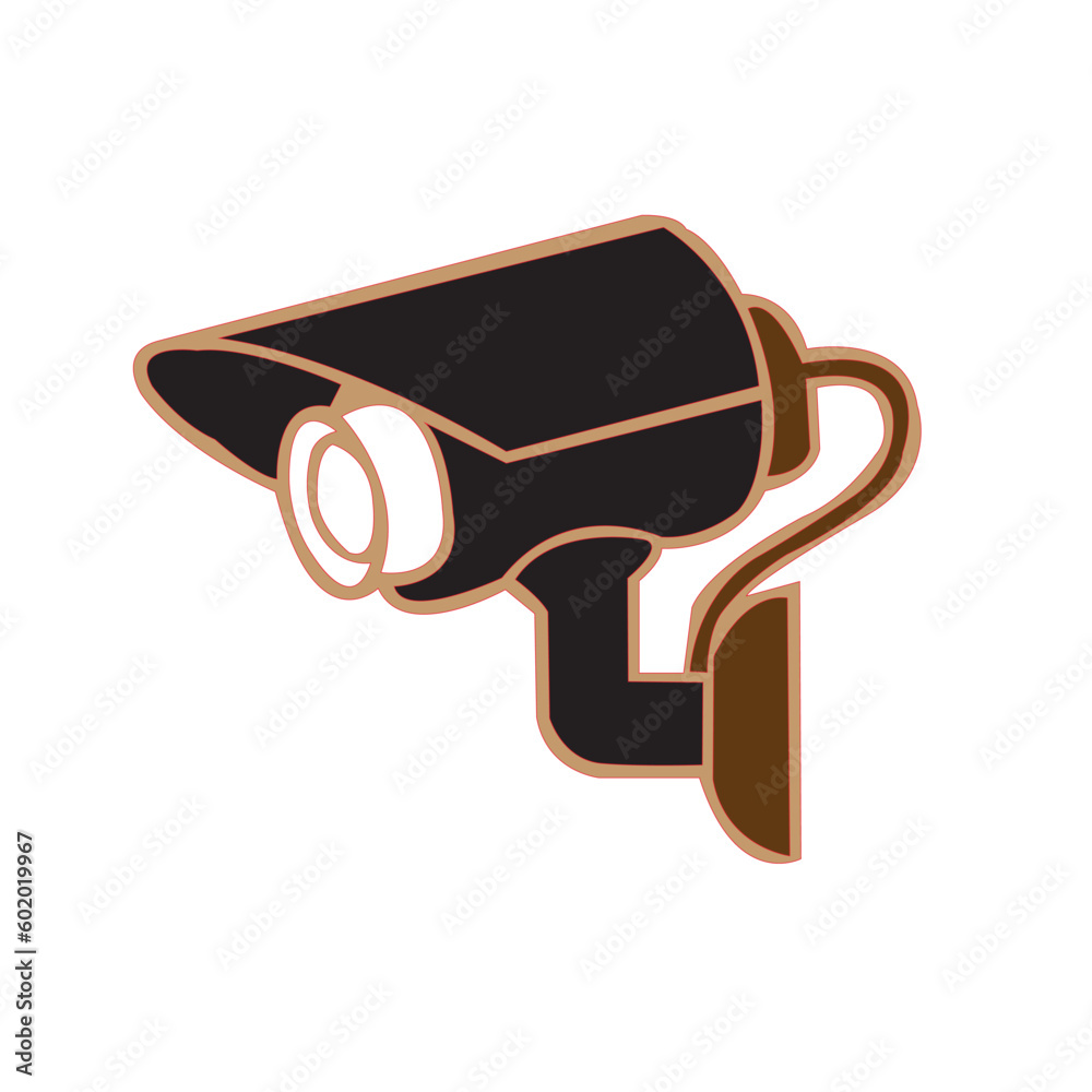 cc for isolated icons on cc tv in digital technology for safety Vector ...